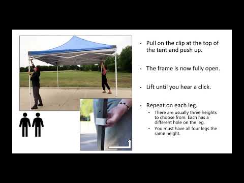 How to set up a market tent