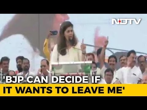 "If Party Wants To Leave Me...": Pankaja Munde Goads BJP With Barbs