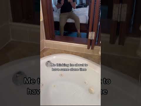 Gotta love hotel bathrooms #funny #comedycouple #marriedlife #couple #comedy #couplerelationship