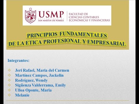 PRINCIPIOS FUNDAMENTALES DE LA ETICA