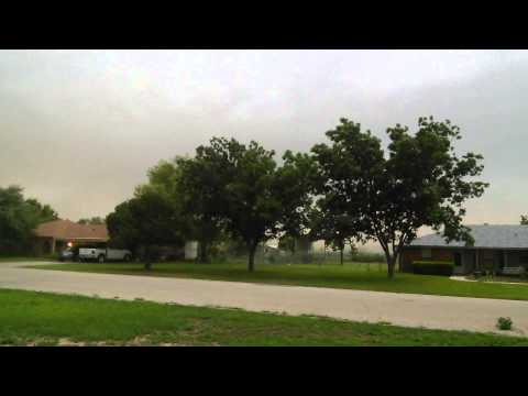 Thunderstorm hitting San Angelo, Texas