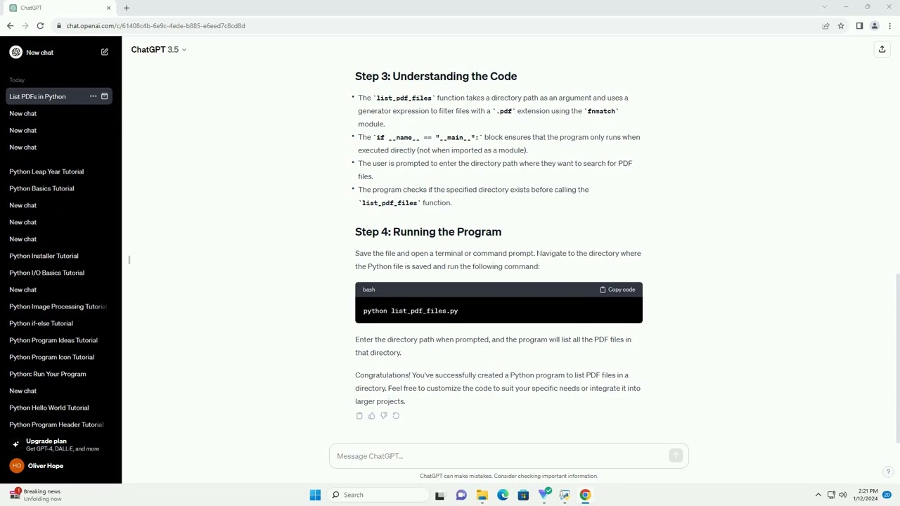 python program list pdf