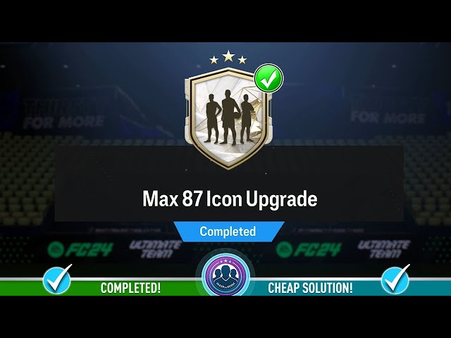 EA FC 24 Max 87 Icon Upgrade SBC: How to complete, expected cost, and more