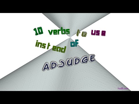 adjudge - 10 verbs synonym to adjudge (sentence examples)