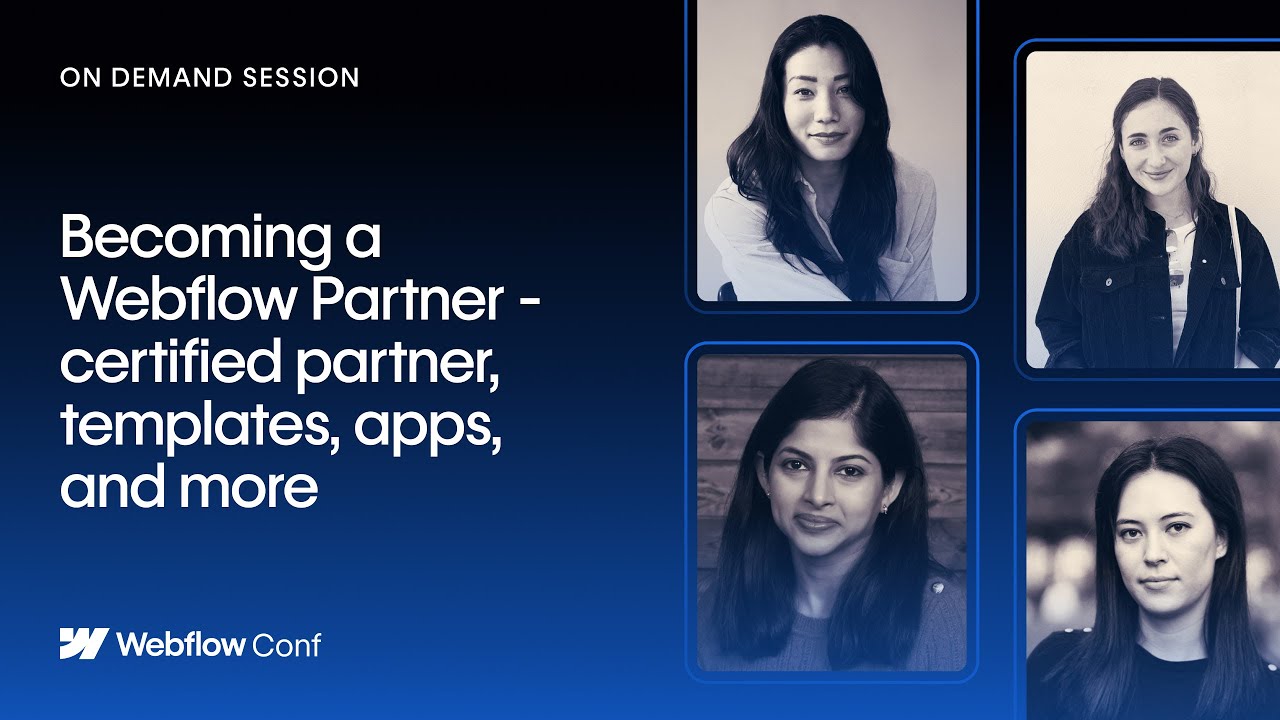 Becoming a Webflow Partner - certified partner, templates, apps, and more