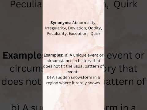 |Vocabulary "Anomaly" meaning, synonyms, and examples|