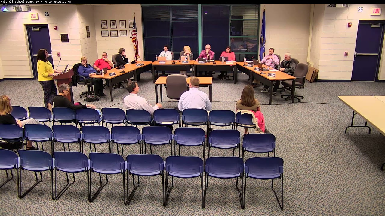 2017 10 09 School Board Meeting