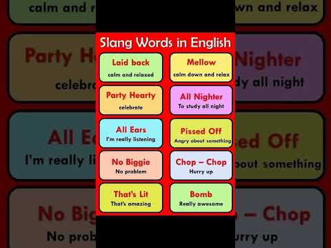 Slang Words In English #shorts