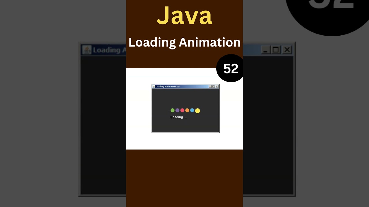 Java Swing Colorful Dots Loading Animation