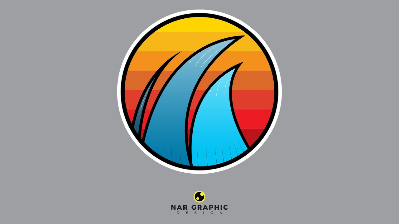 Sticker Design with Adobe Illustrator (Speed Art Tutorial)