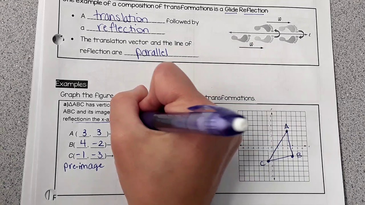 Lesson 9-4: Composition of Transformations