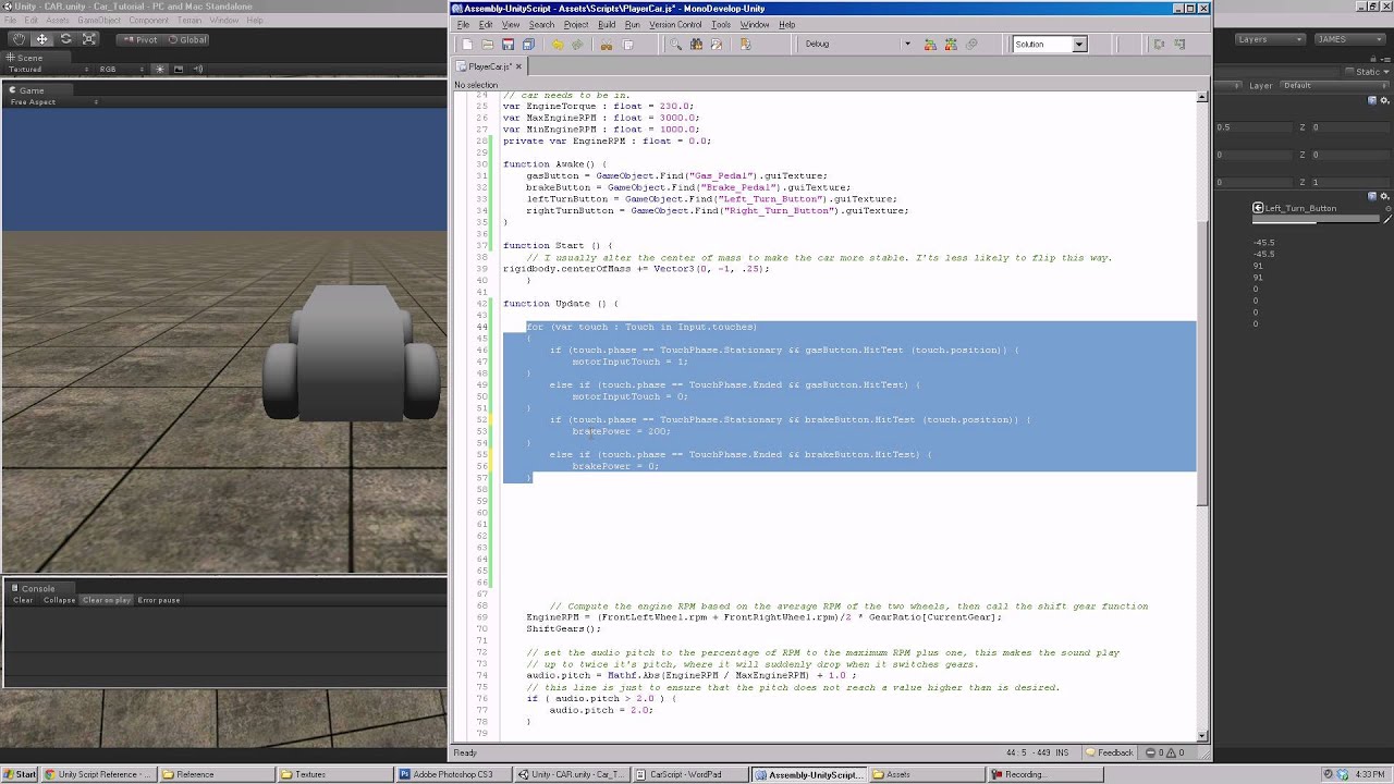 GUI Textures for Mobile Touch Input - Unity Engine