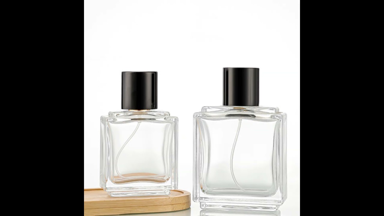50ml 100ml simple square perfume bottle