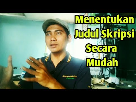CARA MENENTUKAN JUDUL SKRIPSI TEHNIK ELEKTRO SECARA MUDAH