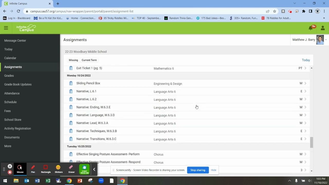 How do I navigate the Infinite Campus Parent Portal?