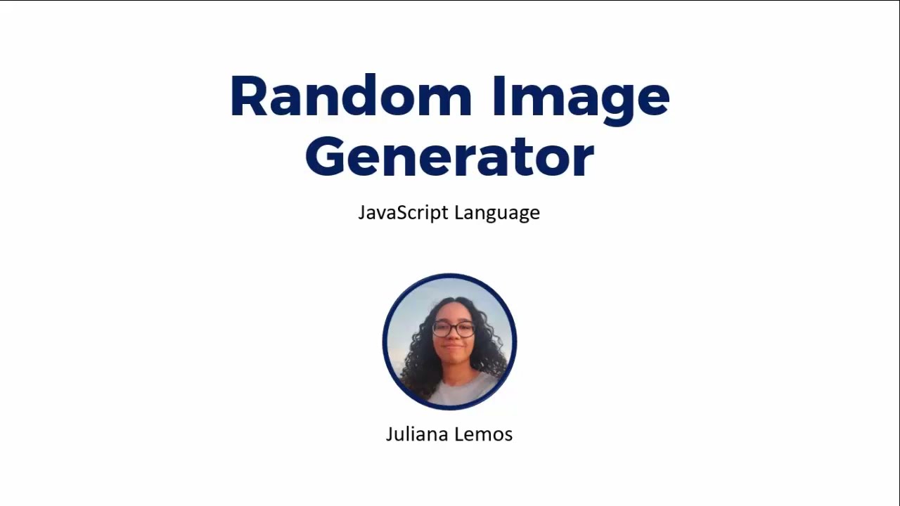 JavaScript Project - Random Image Generator
