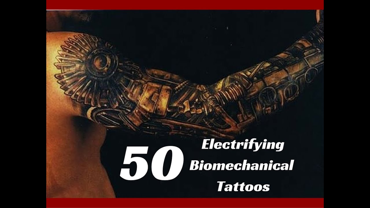 50 Electrifying Biomechanical Tattoos
