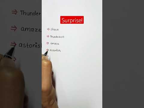 Do you know these Synonyms?|Surprise!|Learn English