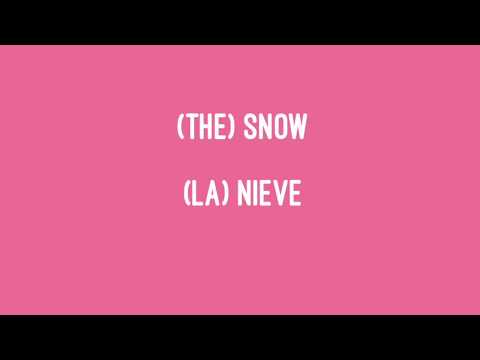 Spanish Word Of The Day: La Nieve
