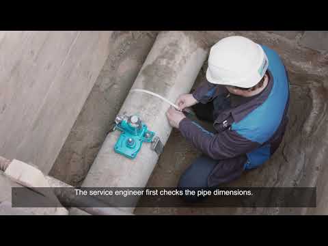 Flexim ultrasonic non-invasive flow measurement - water supply network