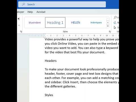 Add Headings to a Word Document #msword #mswordtutorial