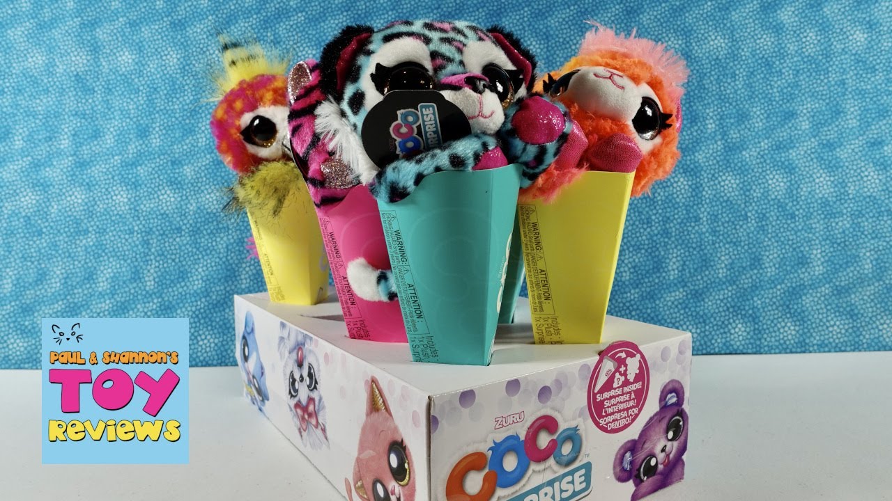 Coco Surprise Plush Stuffed Animals Hidden Figure Unboxing Review Zuru | PSToyReviews