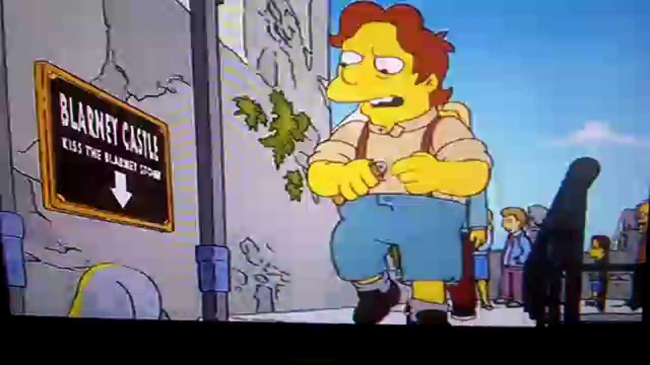 The Simpsons visit Blanary Castle