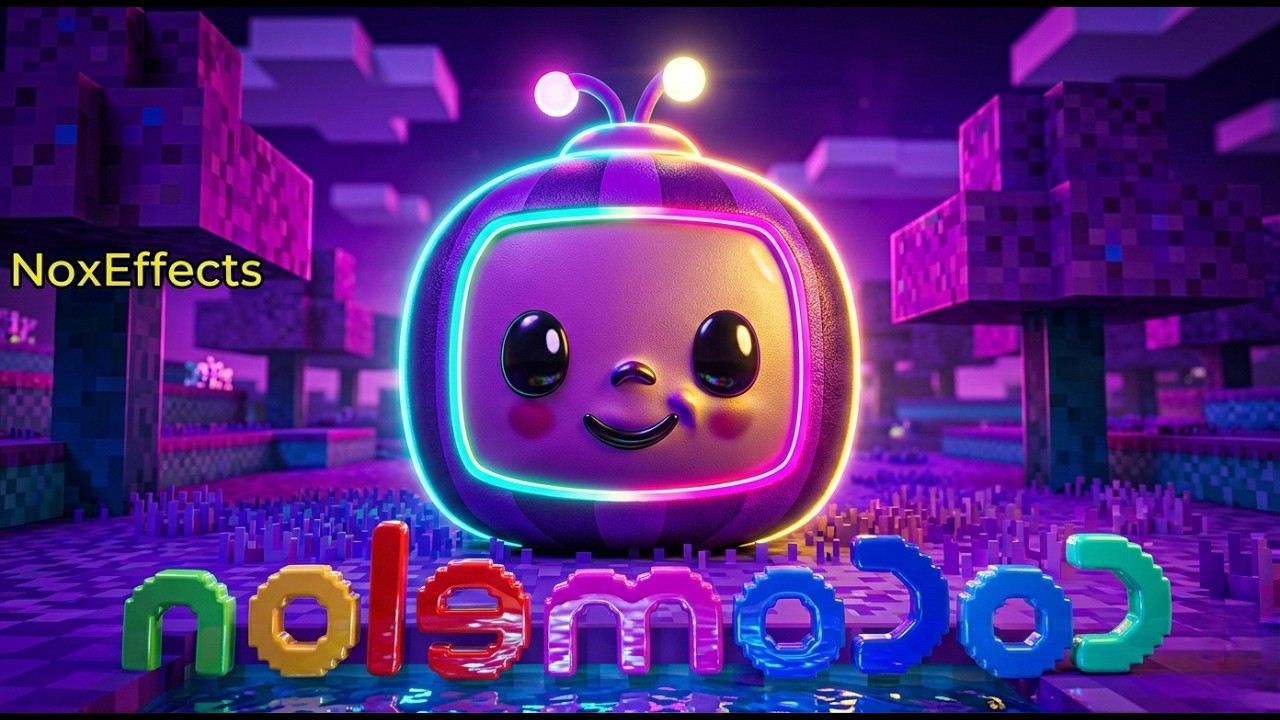 Minecraft Intro Logo Animation | Cocomelon Inspired Retro 2001 Cartoon Effects