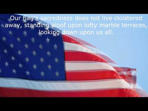 A passage from The Legacy Letters about our great country and flag
