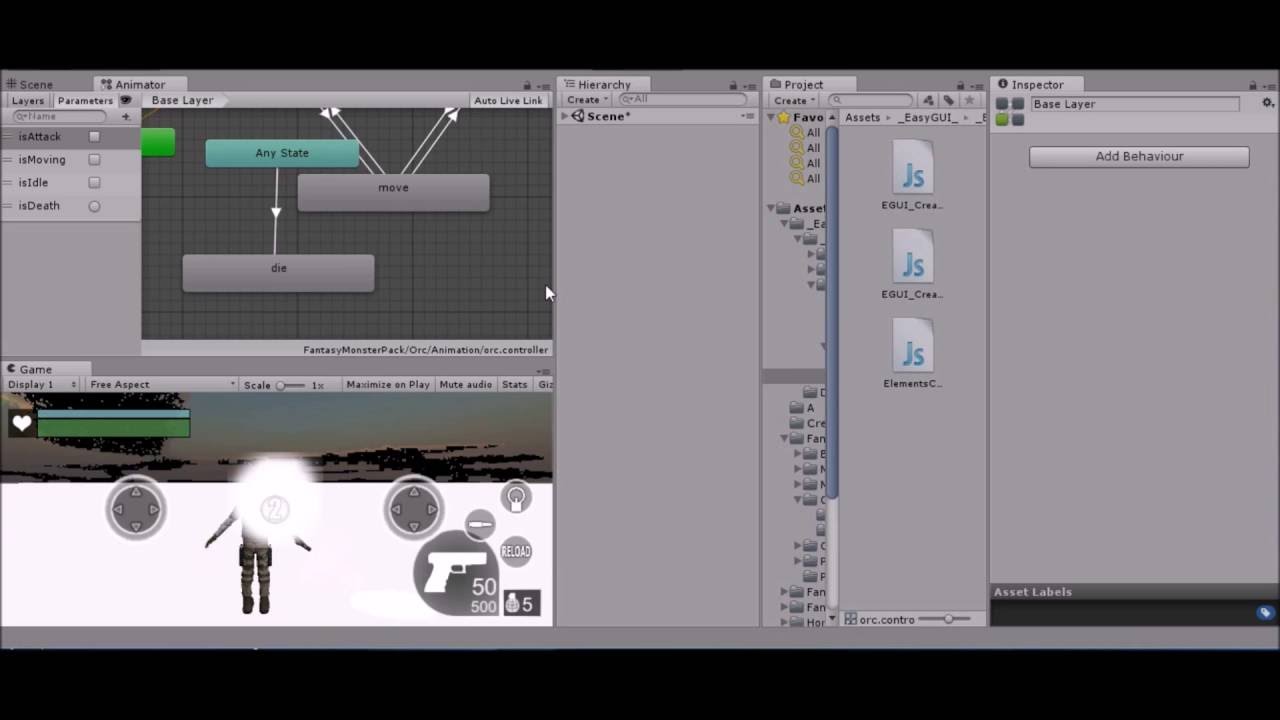 Error : Parameters - Does Not Exist / Unity3d /Problem Fixed/Animator Controller Problem