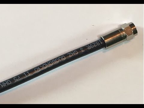 Installing a 75 ohm compression F-connector