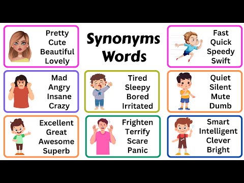 Synonym Words | Synonym Words Vocabulary in English | English Vocabulary #learnenglish #kidslearning