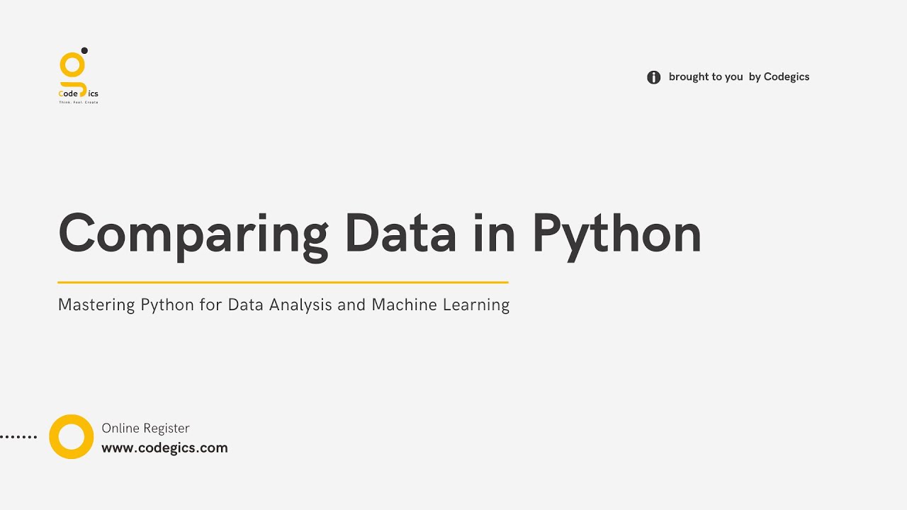 Module 2: Comparing Data in Python