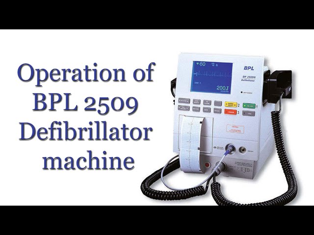 Medical Defibrillator - BPL Relife AED 900 Bi- Phasic Defibrillator ...