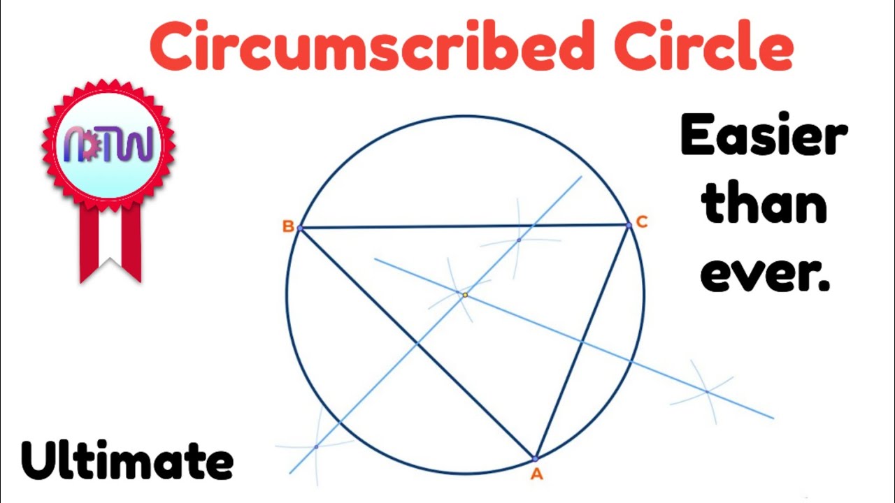 How to Draw a Perfect Circumscribed Circle Around a Triangle | Step-by-Step Guide