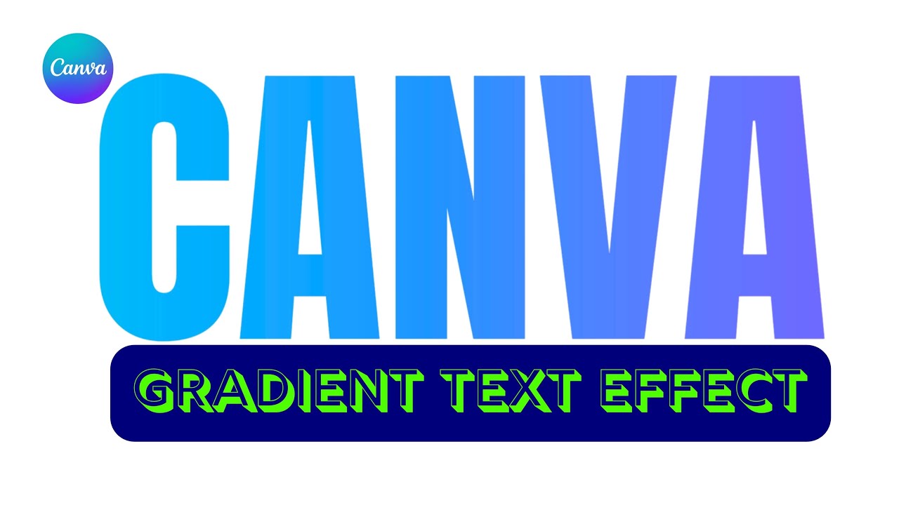 How to Create Gradient Color Text Effect In Canva | Mister Tech Talks