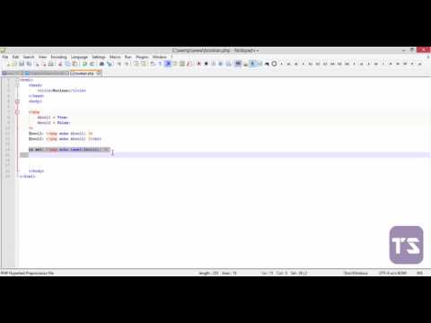 Boolean - Lecture 17 (PHP Tutorial)