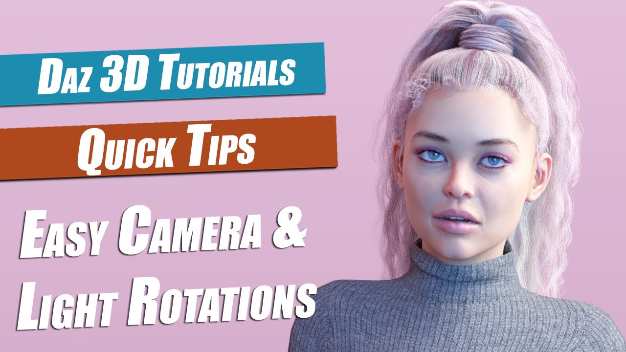 Daz 3D Tutorial : Easy Camera and Light Rotations