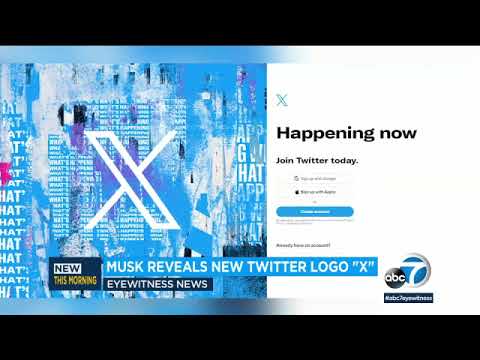 Elon Musk reveals new black and white X logo to replace Twitter's blue bird