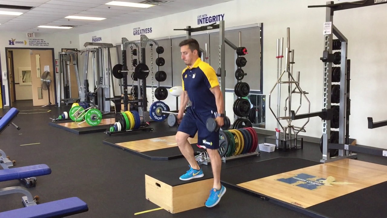 Dumbbell Explosive Stepup
