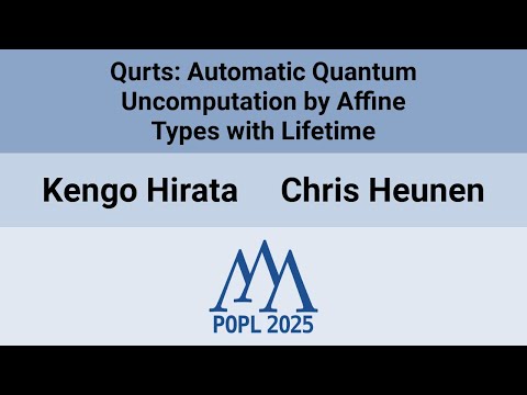 [POPL'25] Qurts: Automatic Quantum Uncomputation by Affine Types with Lifetime