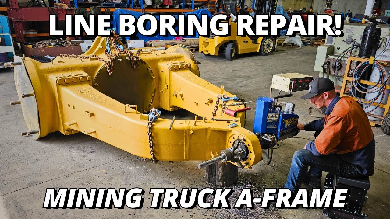 Precision Line boring a GIANT Mining Truck A-Frame! | Sir Meccanica WS2