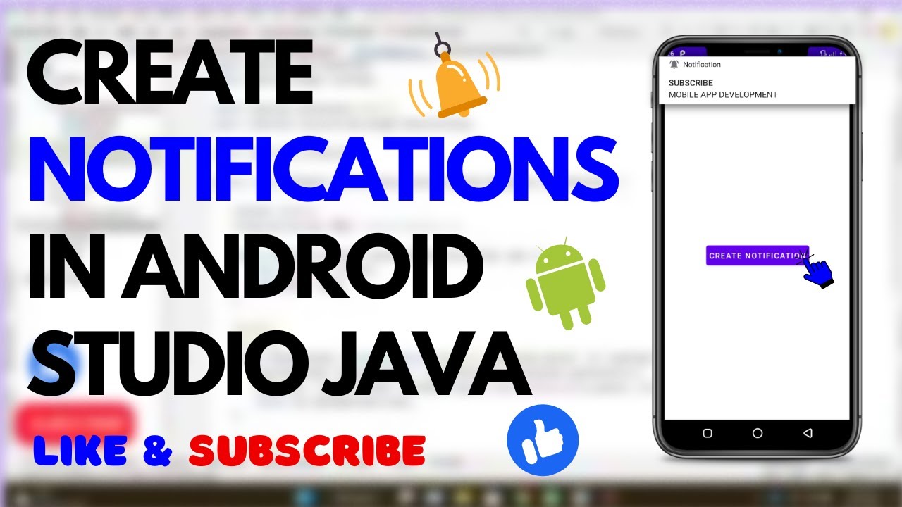 How to Create Notifications in Android Studio | Java | Mobile App Development