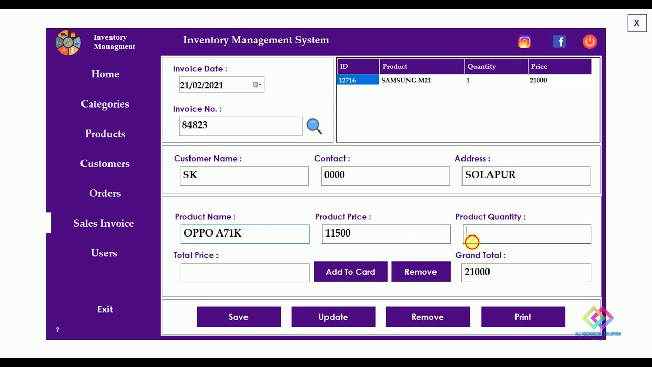 C# full project(Inventory Management System)with source code || MJ  TECHNICAL SOLUTION