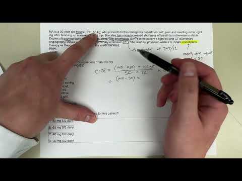 Naplex Practice Question: enoxaparin