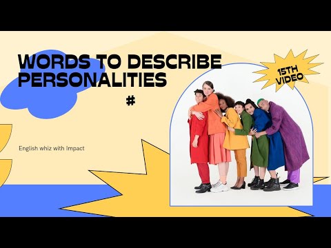 English Whiz with Impact | Improve your Enlgish Vocabulary | Words to describe your personality