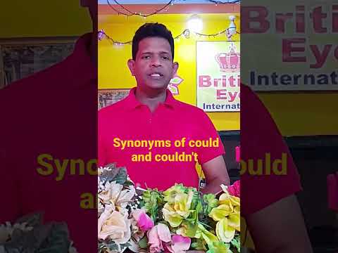 Synonyms of could and couldn't #english #grammar #spokenenglish