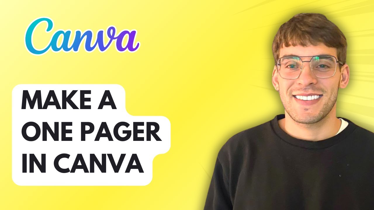 How to Make a One Pager in Canva [2026 Full Guide]