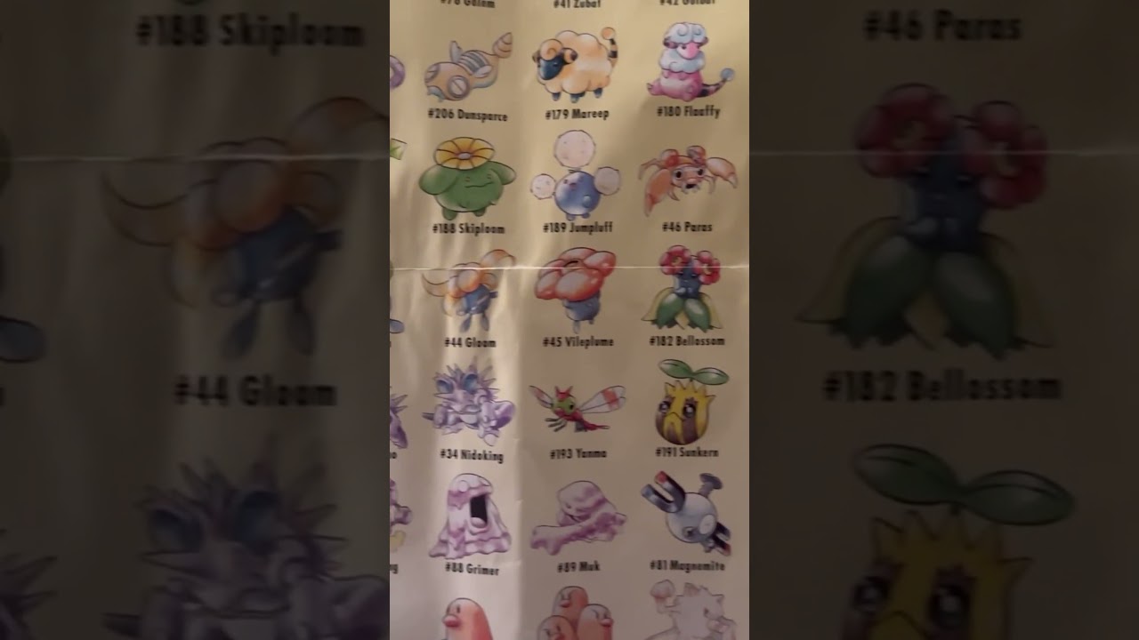 Pokemon Poster - Original 151- 1996-2001