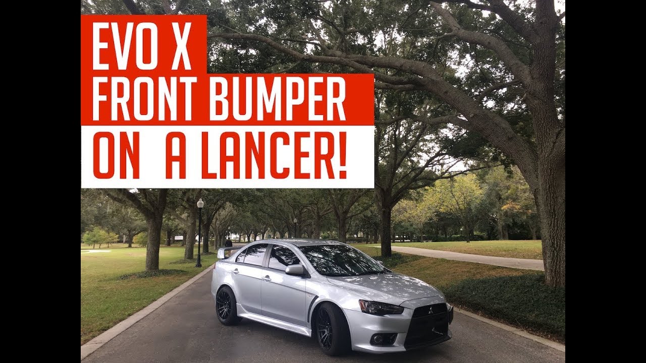 OEM EVO X FRONT BUMPER ON A LANCER!